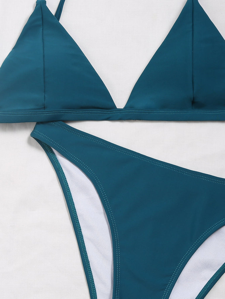 Minimal Triangle Bralette Cheeky Bikini Set