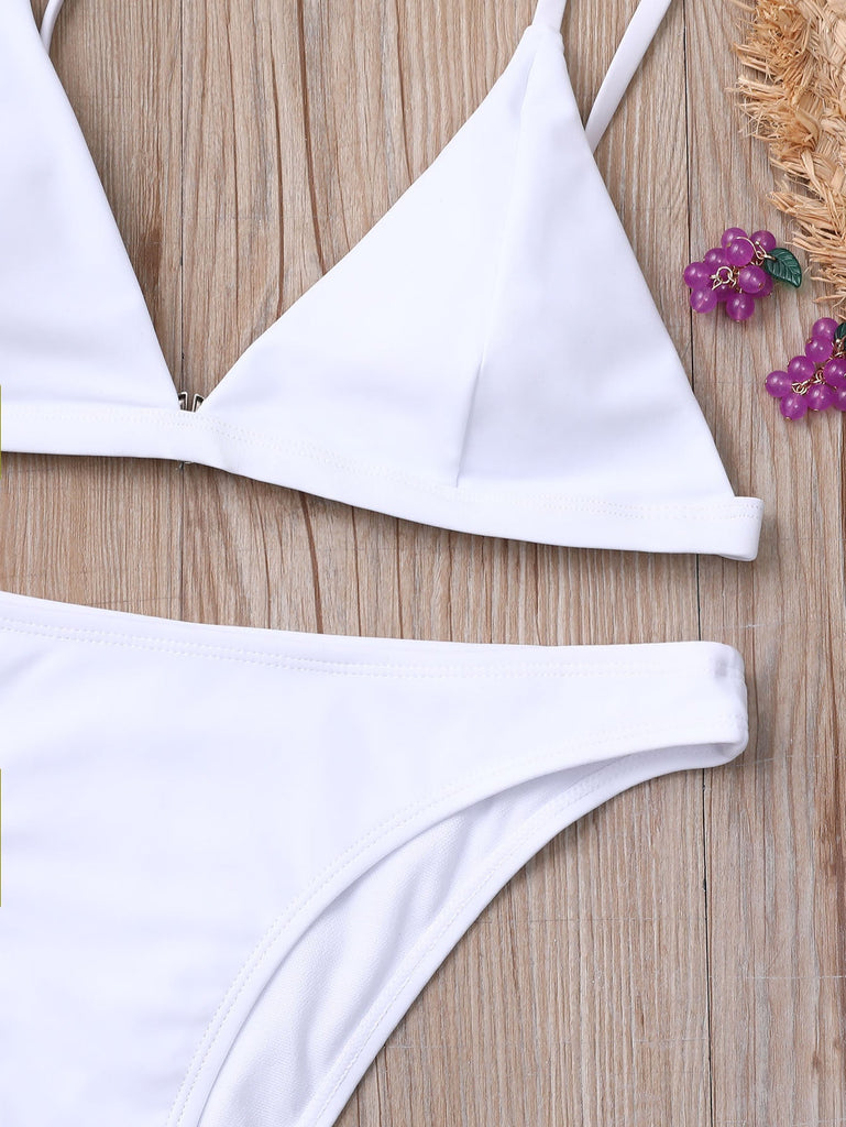 Minimal Triangle Bralette Cheeky Bikini Set